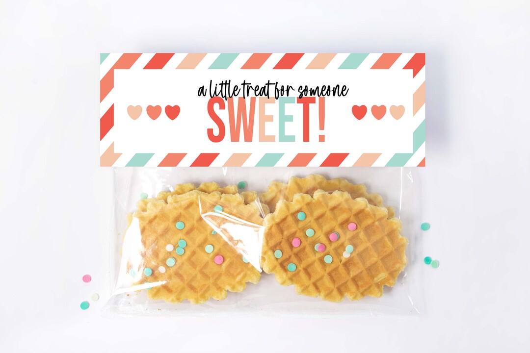 Valentines Day Treat Bag Topper Printable, Sandwich Bag Treat Topper ...