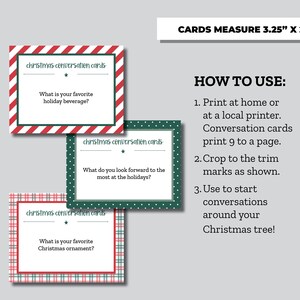 Christmas Ice Breaker Game, Conversation Starter for Office Party Game ...