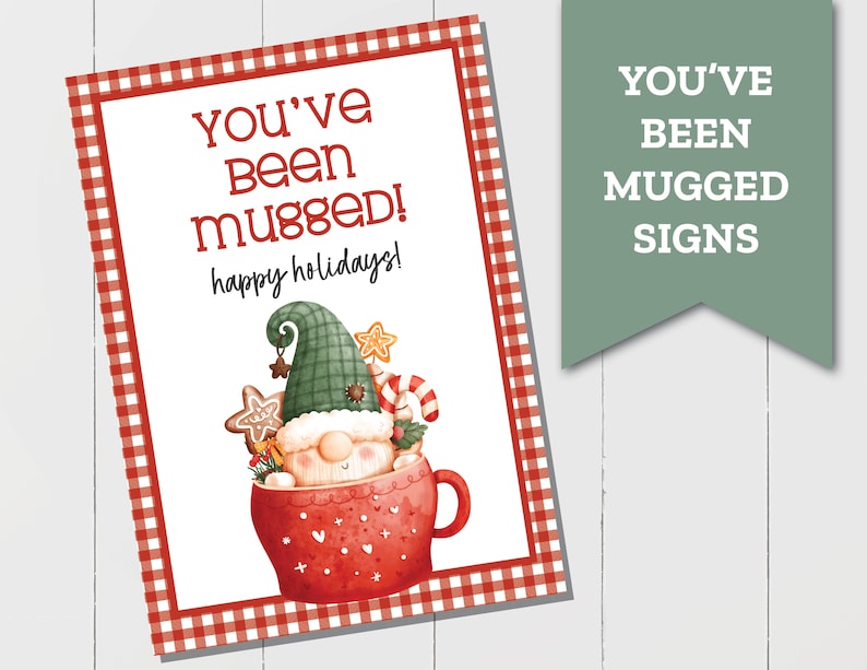 You've Been Mugged Game Printable You've Been Mugged - Etsy