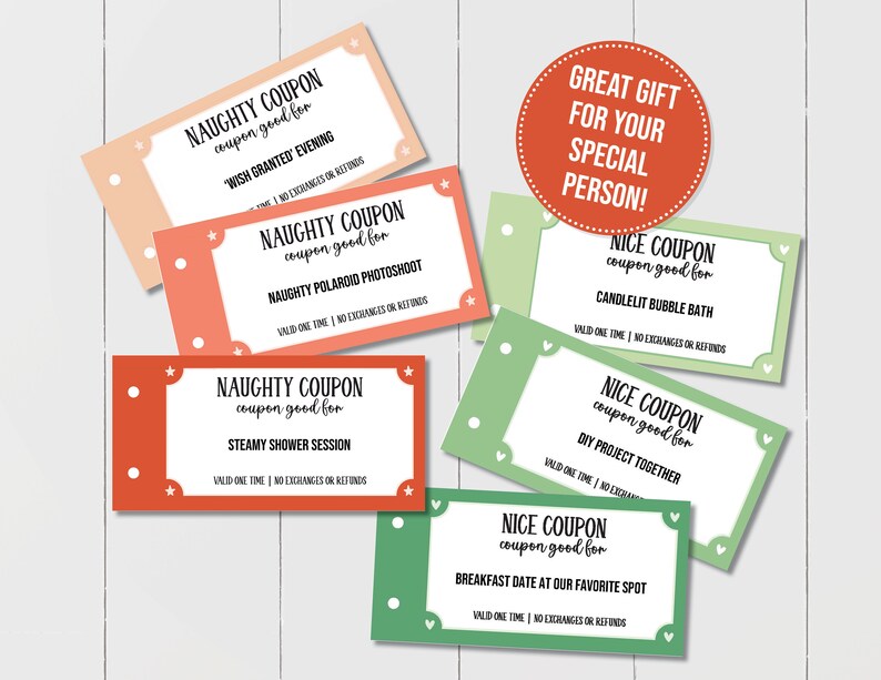 Editable Christmas Coupon Book, Custom Coupon Book for Christmas, Love ...