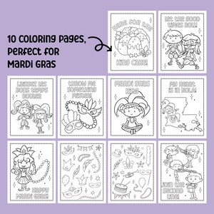 Mardi Gras Printable Activity Pack With Coloring Pages, Word Search ...