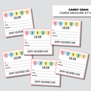 Valentines Day Candy Gram Fundraiser Flyer PTO Valentines Candy Gram ...