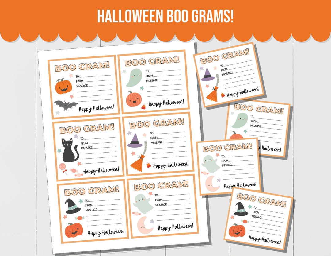 Halloween Boo Gram Fundraiser Flyer PTO Halloween Candy Gram Fall ...