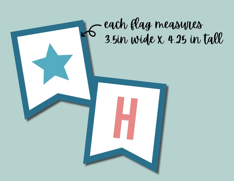 4th of July Printable Banner Printable Bunting for Home 4th - Etsy