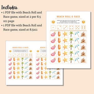 Summer Roll & Race Game, Classroom Party Dice Game for Kids, Preschool ...