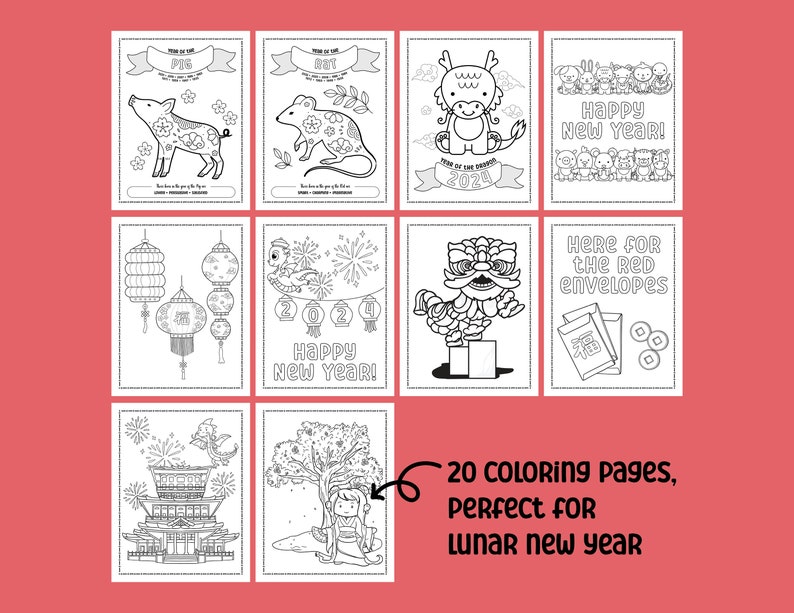 Chinese New Year Coloring Pages, Chinese New Year Kids Activities, Year ...