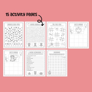 Valentines Day Printable Activity Bundle With Coloring Pages, Word ...
