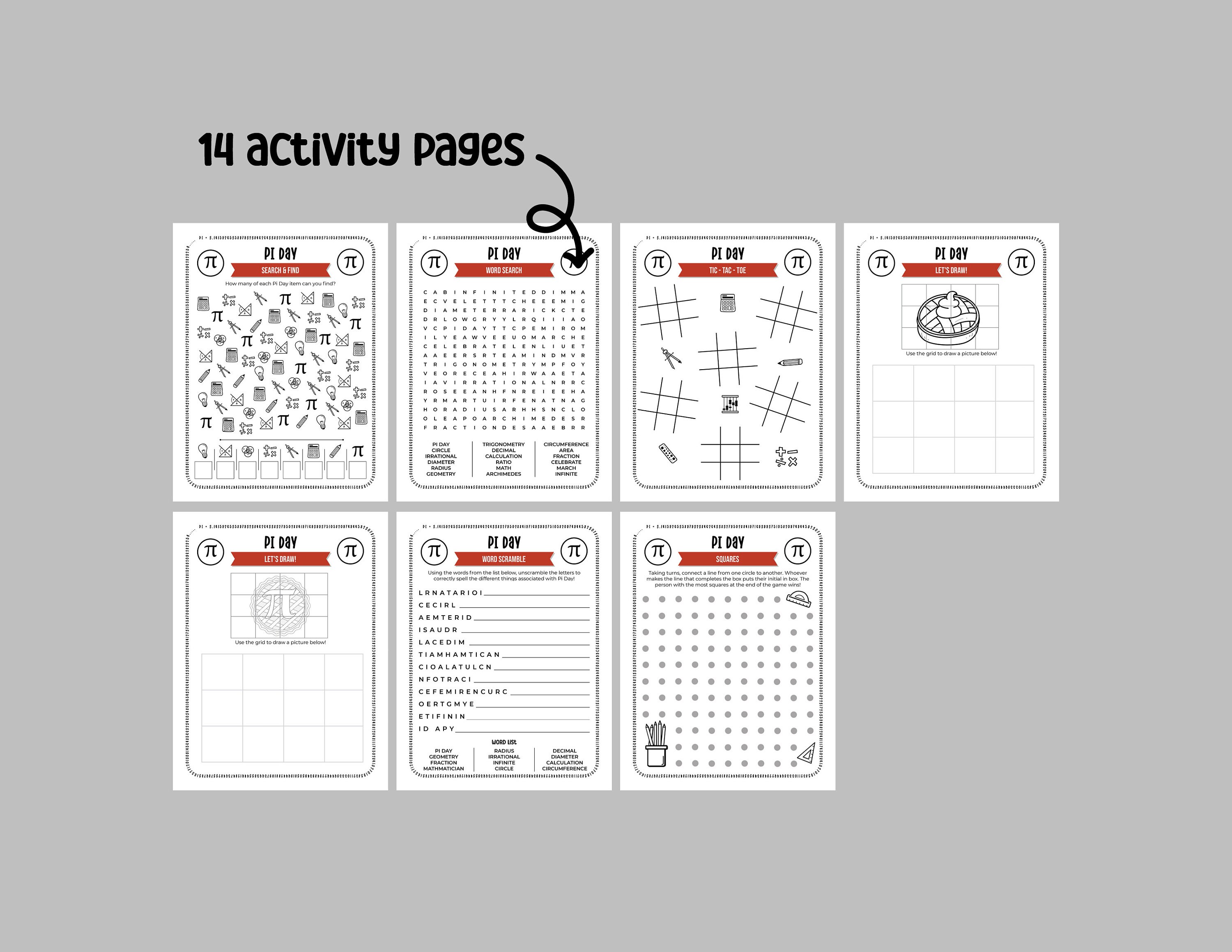 Pi Day Activity Bundle for Pi Day Classroom Celebration, Fun Pi Day ...