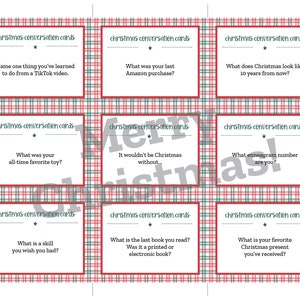 Christmas Ice Breaker Game, Conversation Starter for Office Party Game ...
