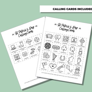 St Patricks Day BINGO Game, Printable Game for Classroom Activity ...