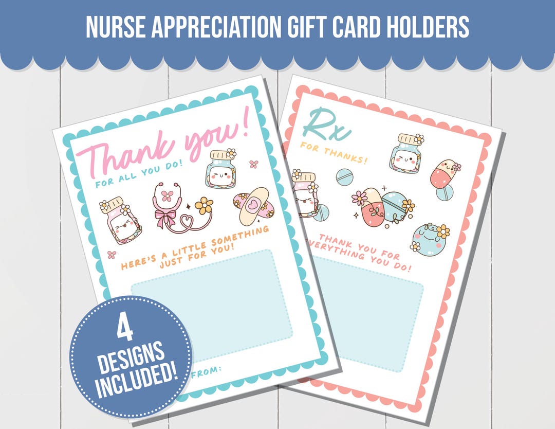 Nurse Appreciation Gift Card Holder, Thank You Nurses for Nurse ...