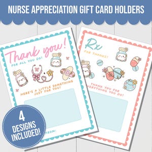 Nurse Appreciation Gift Card Holder, Thank You Nurses for Nurse ...