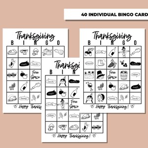 Thanksgiving BINGO Game, Printable Thanksgiving Game, Fall Bingo Game ...