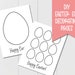 Blank Easter Egg Coloring Pages for Kids, Fun DIY Easter Egg Craft for ...