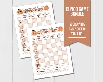 Halloween Bunco Score Sheets - Etsy