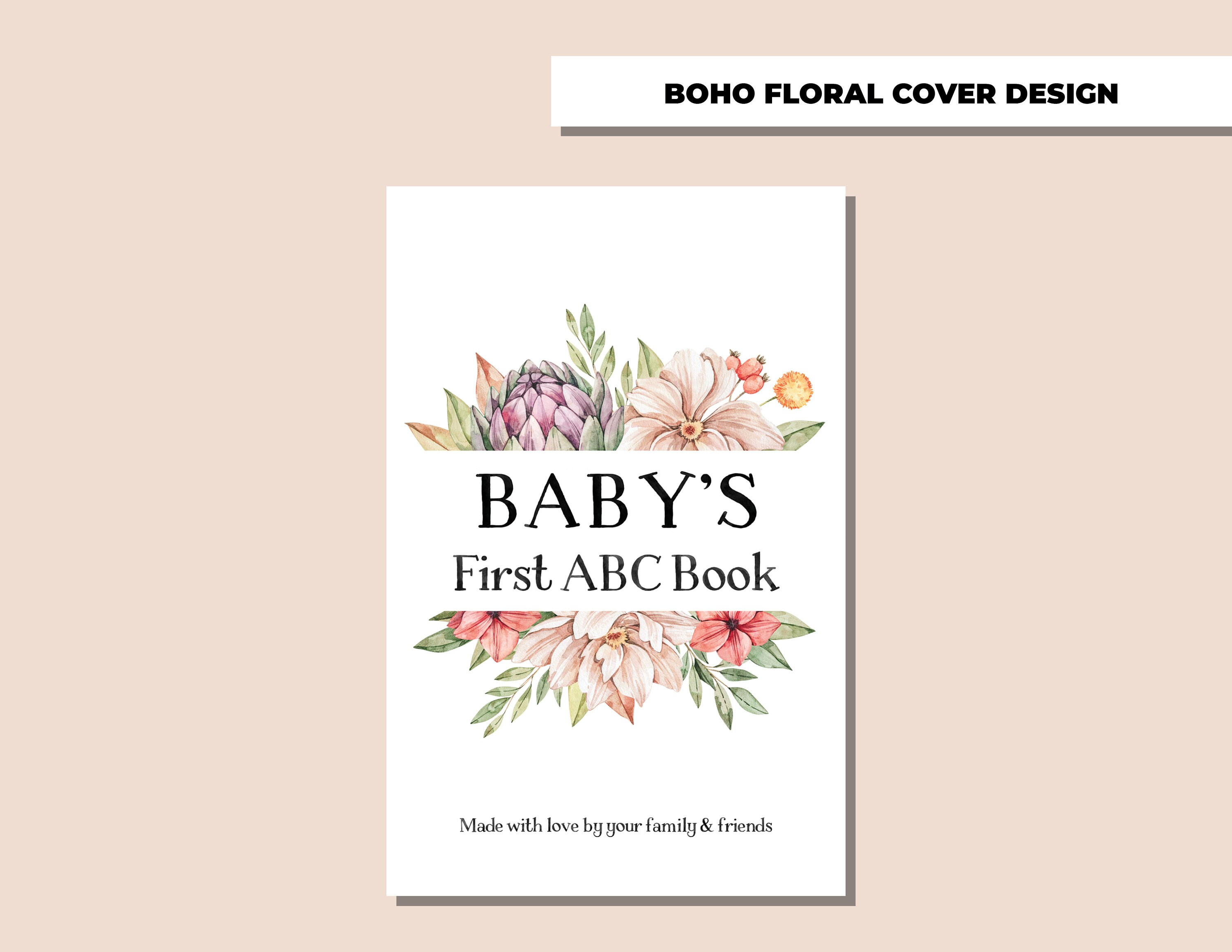 Alphabet Book for Baby Shower Activity First Alphabet Book - Etsy