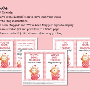 You've Been Mugged Game, Printable You've Been Mugged Kit, Valentines ...