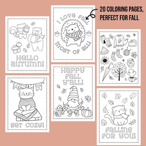 Fall Coloring Pages, Autumn Coloring Page, Fall Coloring Sheets, Fall ...