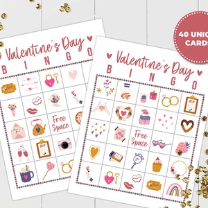 Valentine's Day BINGO Game Printable Game for Classroom - Etsy