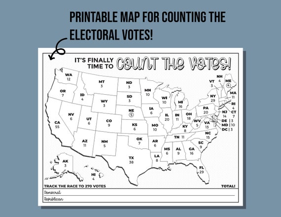 Electoral College Worksheet With Map ELECTORAL COLLEGE MAP