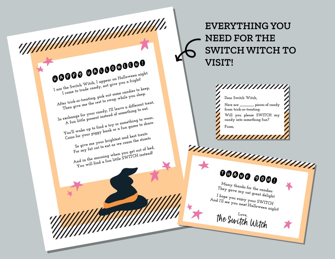 Switch Witch Printable Letter Letter From the Switch Witch - Etsy