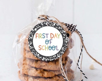 Back to School Gift Tag School Open House Pop It Tag First - Etsy