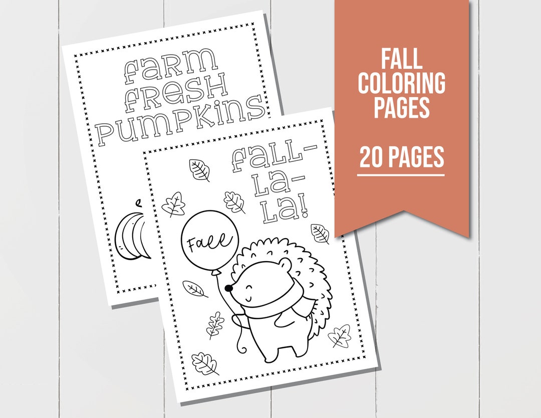 Fall Coloring Pages, Autumn Coloring Page, Fall Coloring Sheets, Fall ...