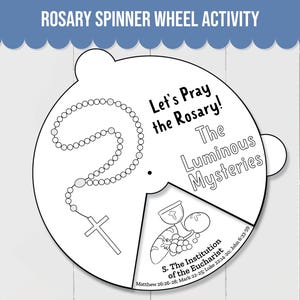 Learning the Rosary Printable Featuring the Luminous Mysteries in a ...
