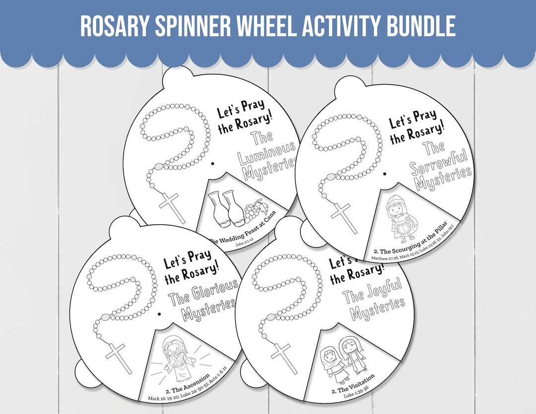 Learning the Rosary Printable Bundle With Joyful Mysteries, Sorrowful ...