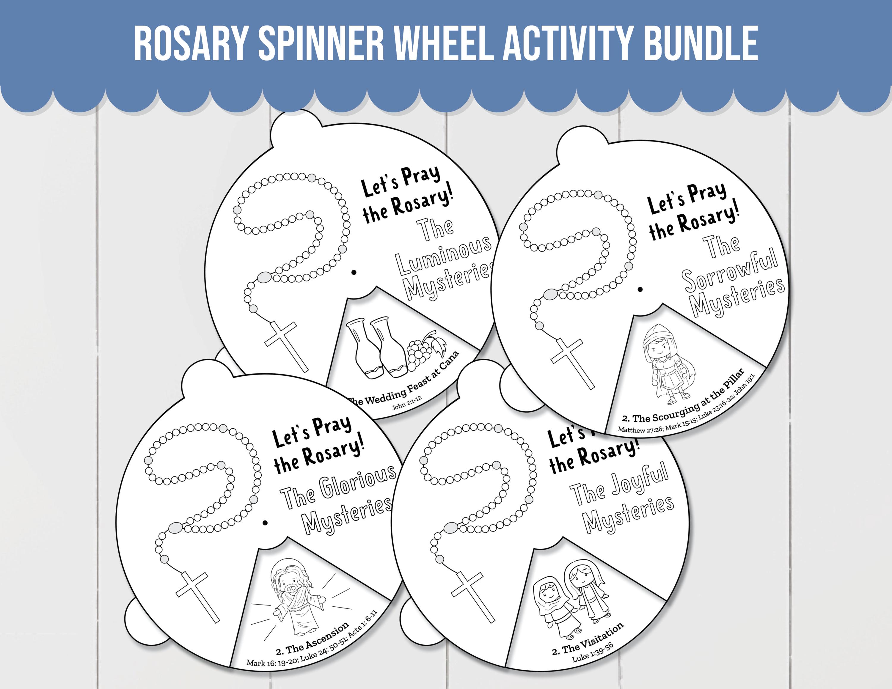 Learning the Rosary Printable Bundle With Joyful Mysteries, Sorrowful ...