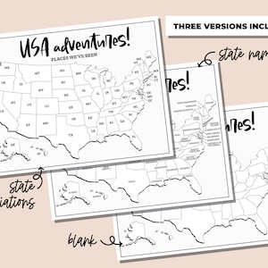 USA Adventures Map, United States Map, States We’ve Visited, My ...