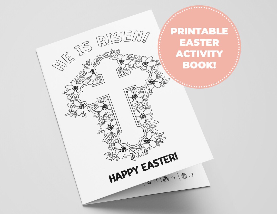 Christian Easter Activity Book, Christian Easter Kids Activities for ...