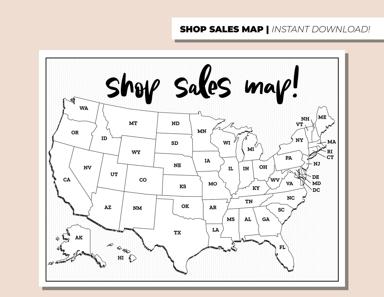 Shop Sales Tracker Map Etsy Sales Map Where Ive Shipped - Etsy