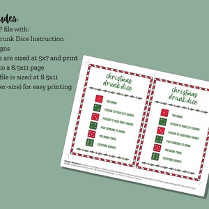 Christmas Drunk Dice Game Fun Christmas Game For Office Party