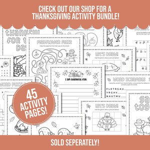 Fall Printable Activity Bundle Including Coloring Pages, Word Search ...