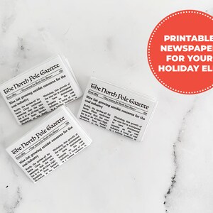 Mini Newspaper for Elf Easy Elf Activity Elf Newspaper From - Etsy