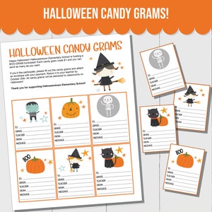 Halloween Candy Gram Fundraiser Flyer PTO Halloween Boo Gram - Etsy