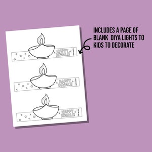 Printable Diya Light Craft for Diwali, Perfect Diwali Activity for Kids ...