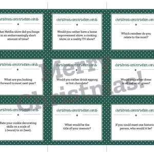 Christmas Ice Breaker Game, Conversation Starter for Office Party Game ...