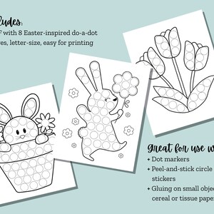 Easter Do-a-dot Activity Pages, Perfect for Toddler Activity, Dot ...