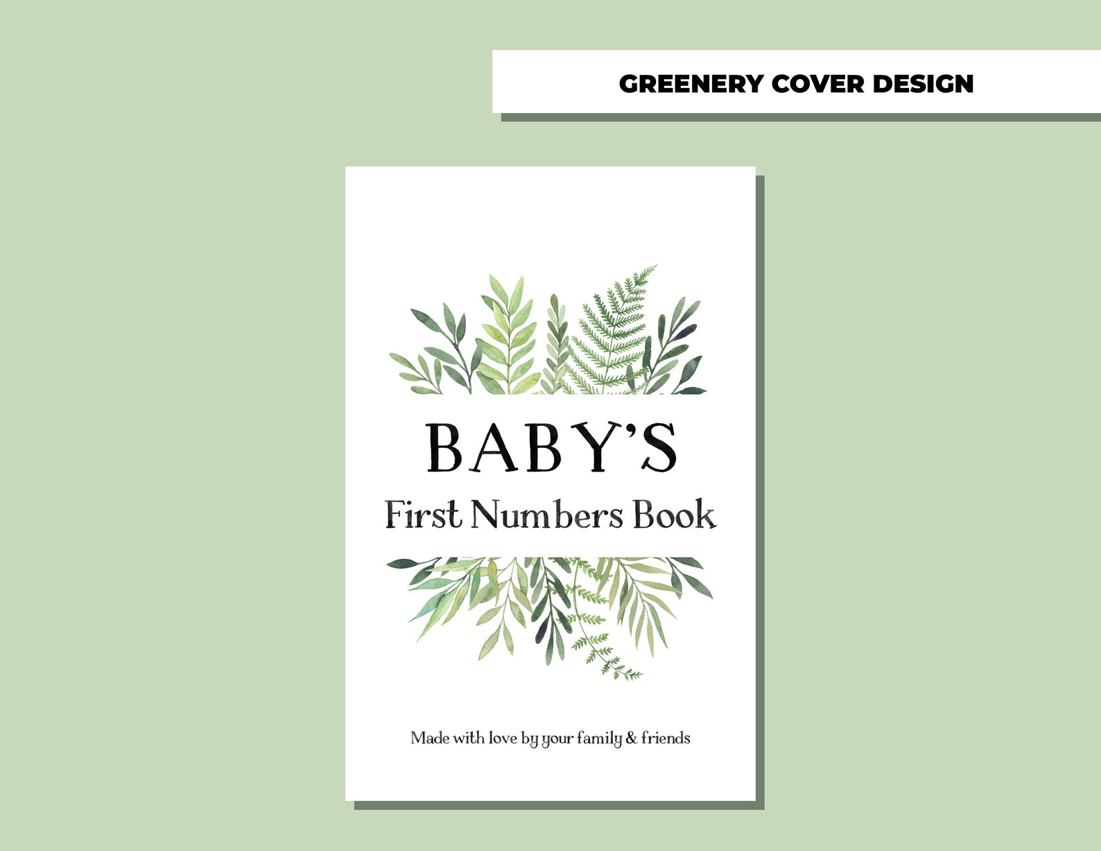 Baby's 1st Numbers Book Greenery Baby Shower Activity - Etsy