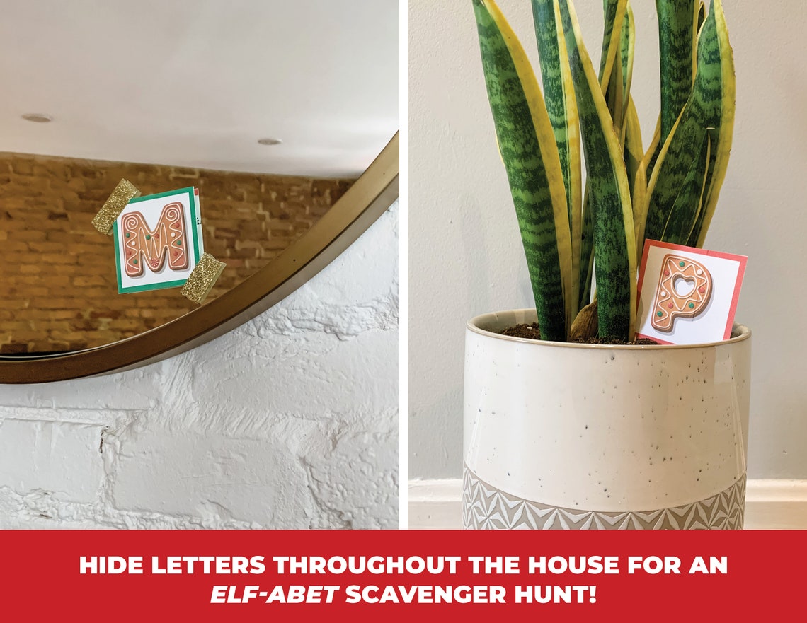 Elf-abet Scavenger Hunt for Your Holiday Elf Quick Props for - Etsy