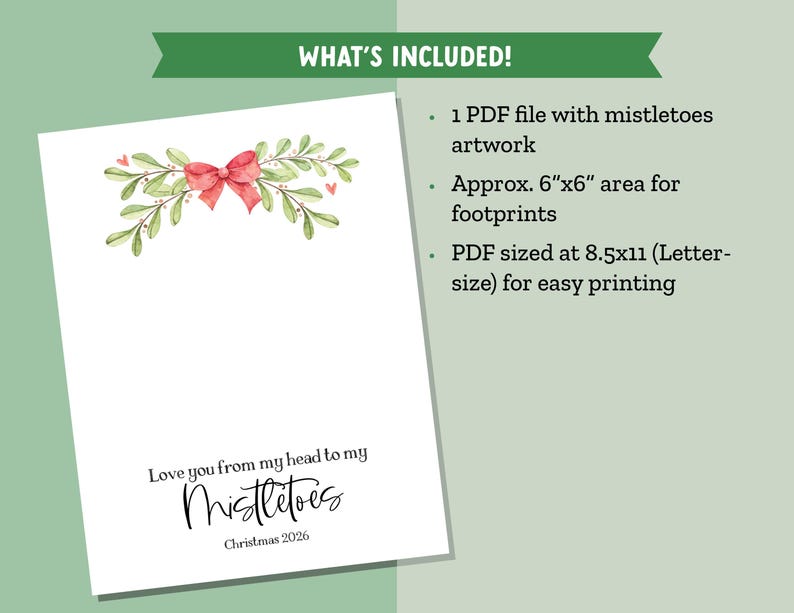 Mistletoes Handprint Art, Printable Christmas Handprint Activity for ...