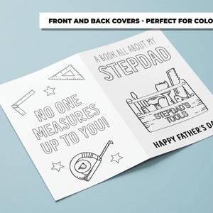 All About Stepdad Printable Book for Father's Day, Perfect Father's Day ...