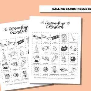 Halloween BINGO Game, Printable Fall Game for Classroom Activity ...