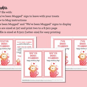 You've Been Mugged Game, Printable You've Been Mugged Kit, Valentines ...