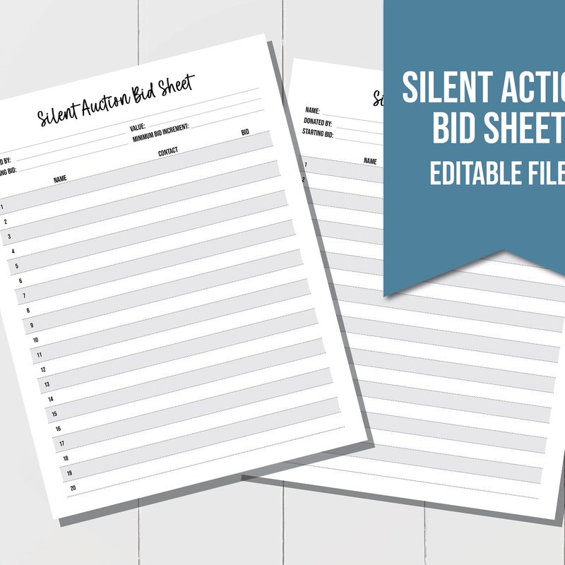 Custom Bid Forms - Etsy