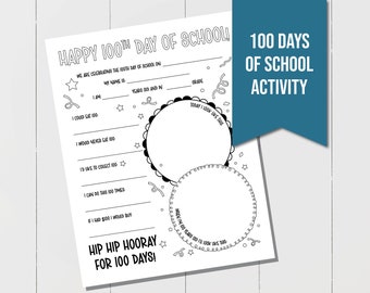 100 Days of School Printable Tracker, 100th Day of School Countdown ...
