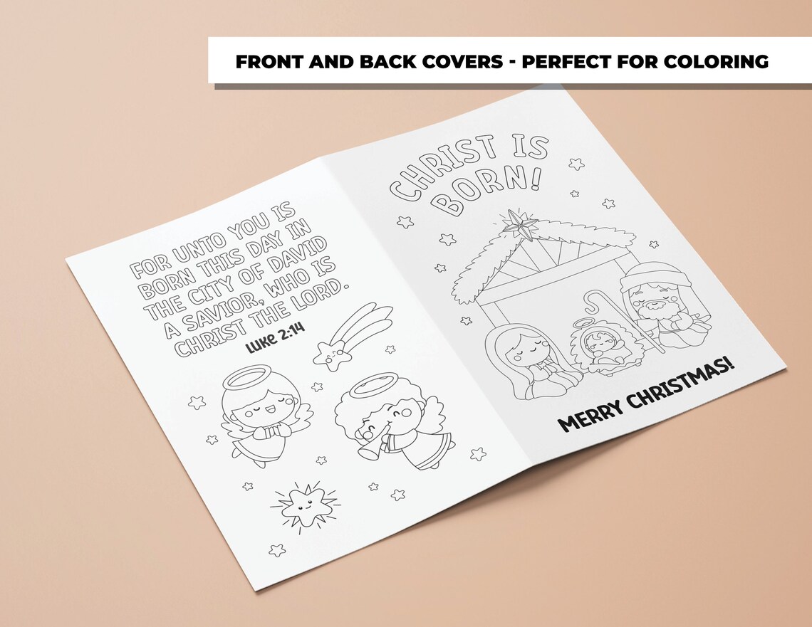 Christian Christmas Activity Book, Christian Christmas Kids Activities ...