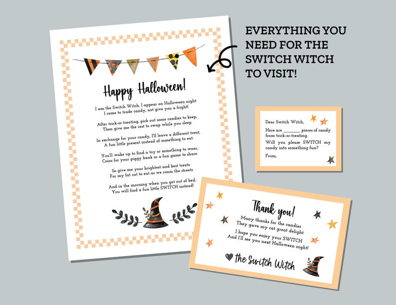 Switch Witch Printable Letter, Letter From the Switch Witch, Kids ...